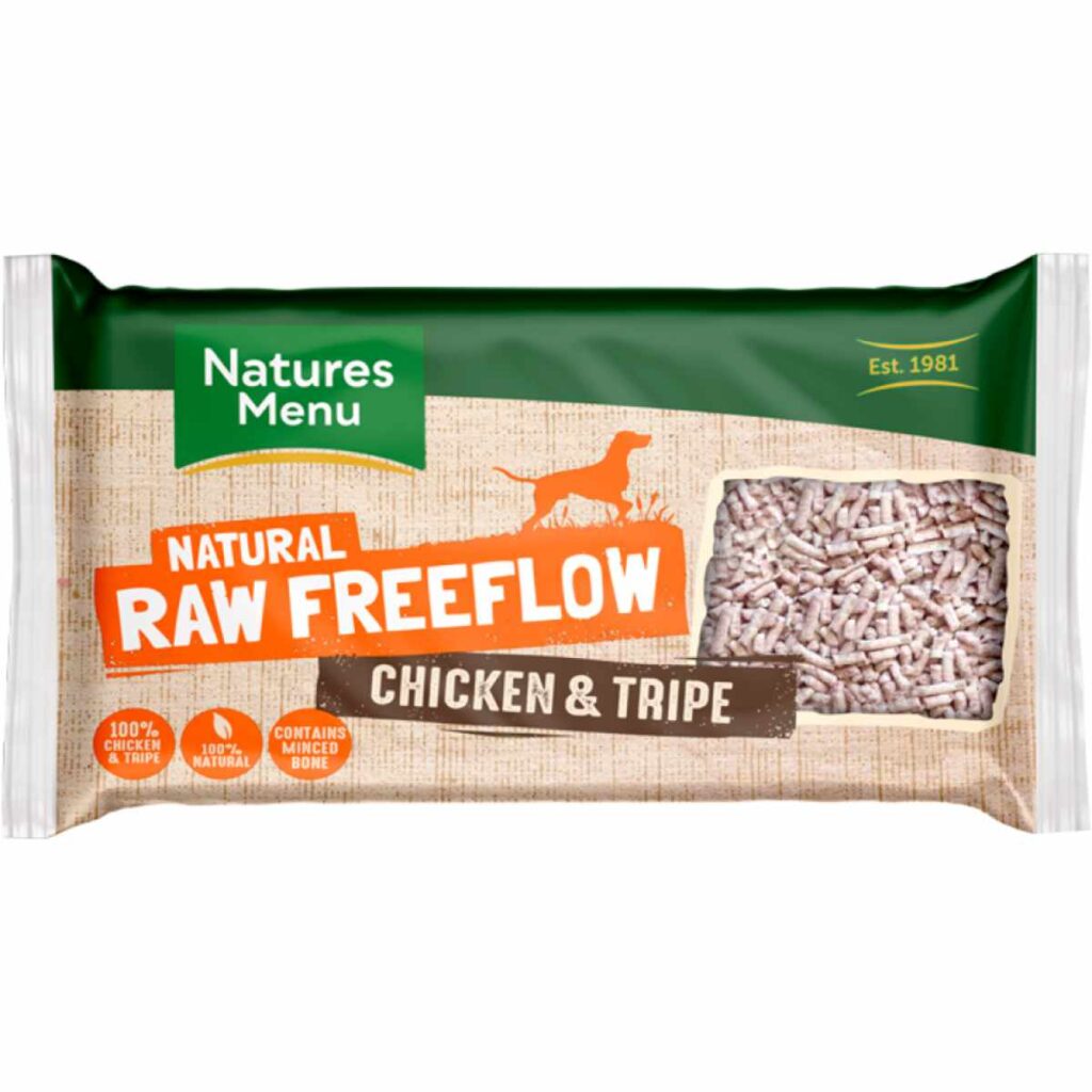 Natures Menu Natural Raw Freeflow Chicken Tripe 2KG Greens Of natures-menu-natural-raw-freeflow-chicken-tripe-2kg-greens-of
